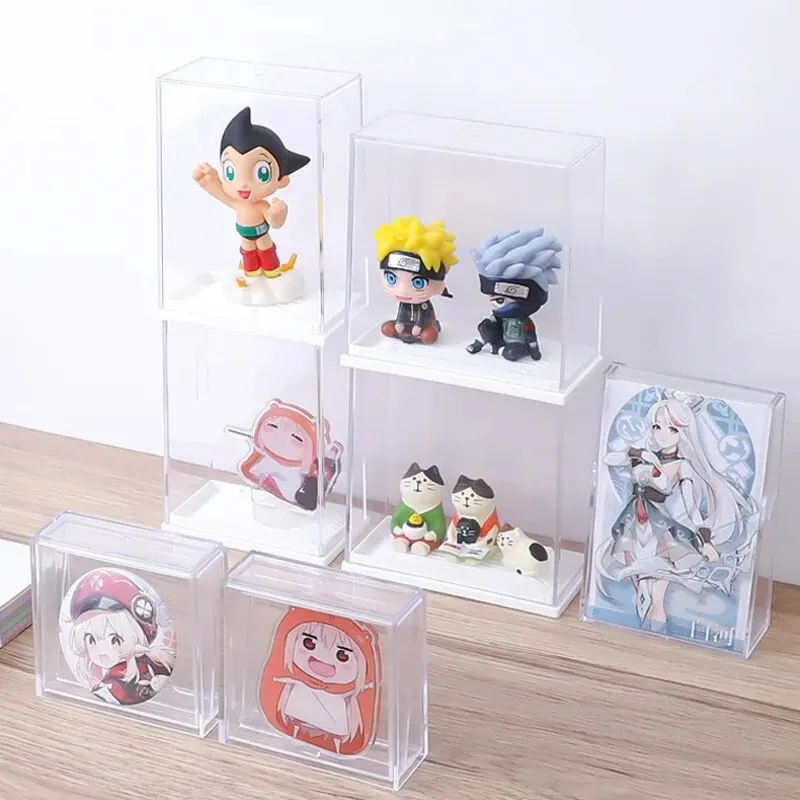 Transparent-Acrylic-Card-Storage-Box-Holds-Postcards-Compartments-For ...