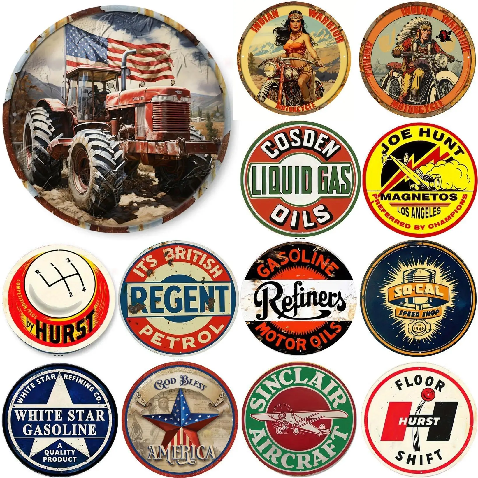 Vintage-Man-Sign-Metal-OIL-MOTOR-SHELL-Golden-Oil-Old-Sign-Wall-Ideas ...