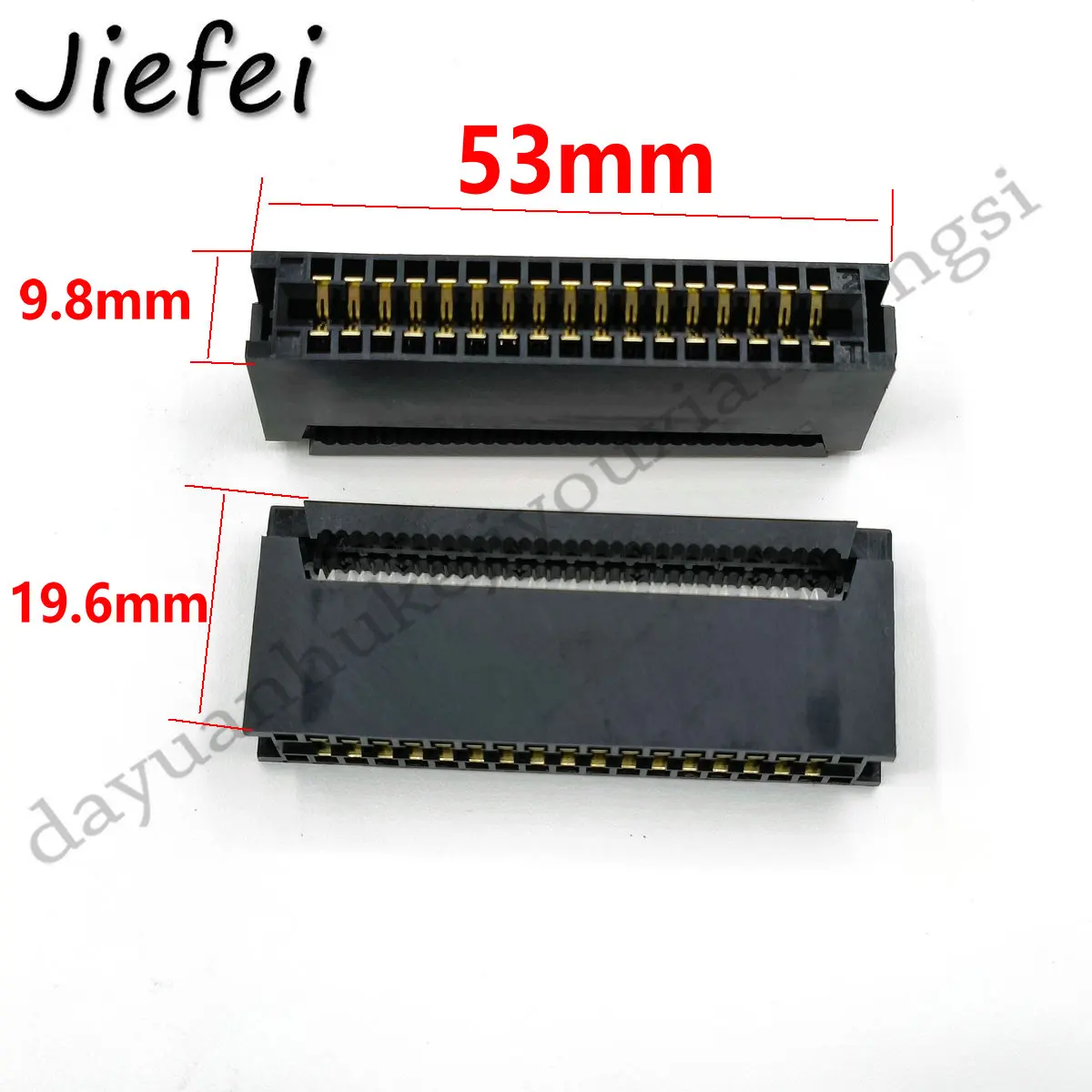 2Pcs-34-Pin-2-54-pitch-Card-Edge-Female-Crimp-IDC-Connector-for-Flat ...