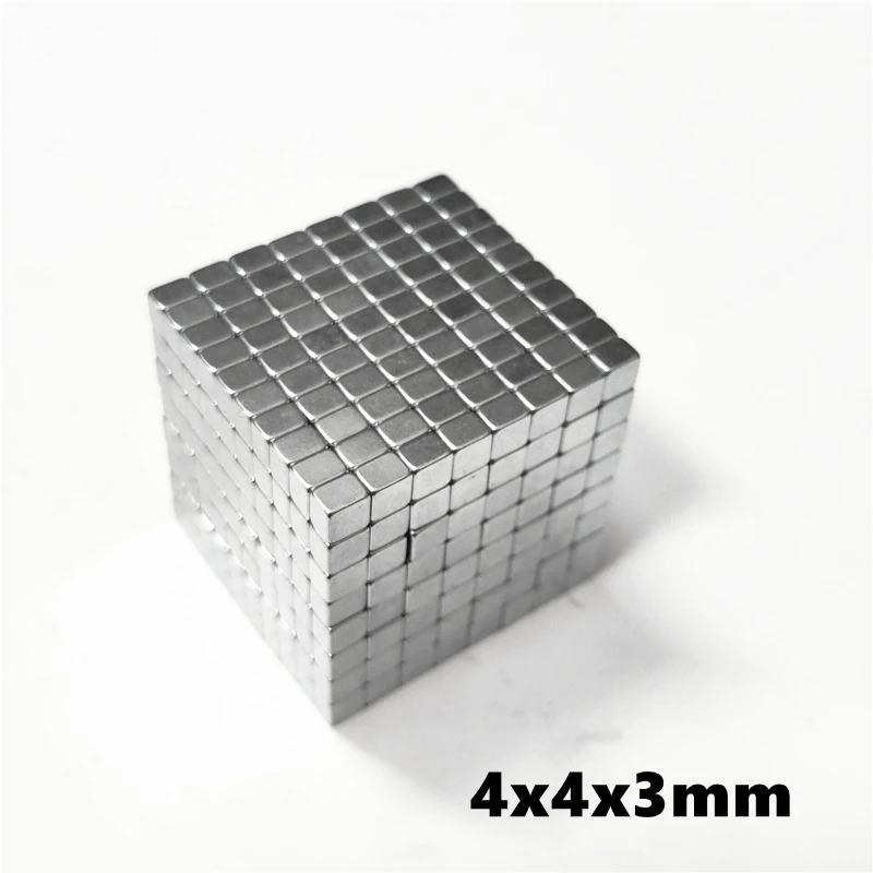 10-1000PCS-LOT-N35-Rectangular-Magnet-4x4x3-mm-Magnet-4mm-x-4mm-x-3mm ...
