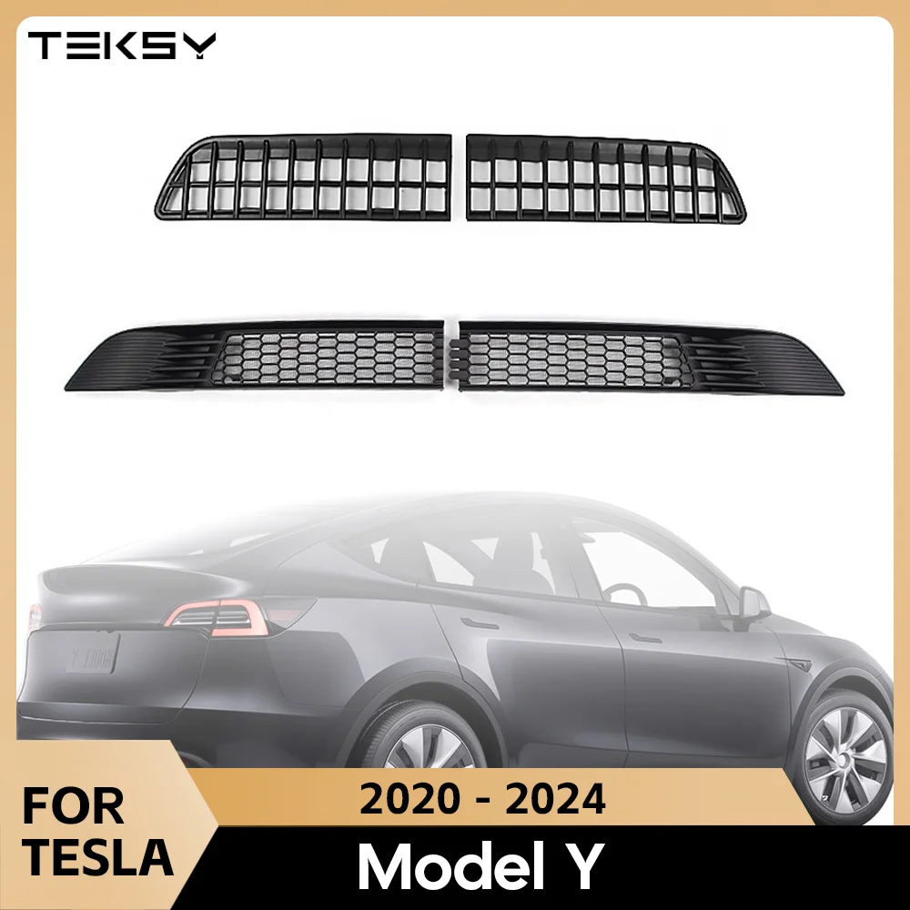 For-Tesla-Model-Y-Car-Lower-Bumper-Anti-Insect-Net-Anti-Dust-Proof ...