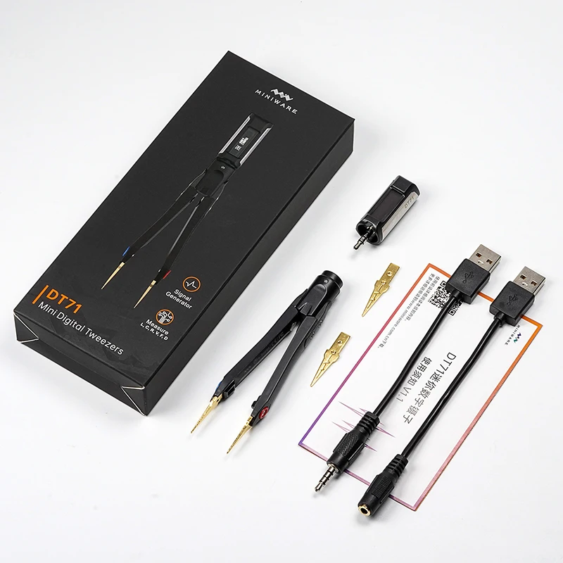 DT71 Mini Digital Tweezers Smart SMD Tester Portable LCR Meter Diode ...