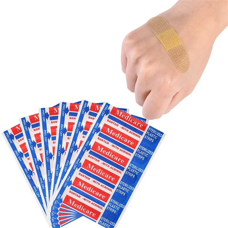 100pcs-Baby-Bandages-Emergency-First-Aid-Plaster-Non-woven-Fabric ...