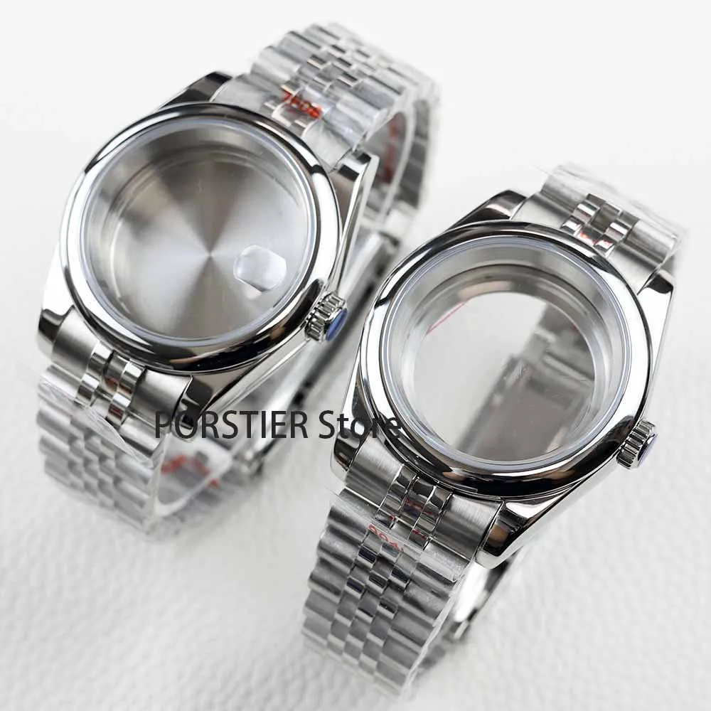 36mm-39mm-NH35-Watch-Case-Silver-Stainless-steel-Jubilee-Bracelet ...