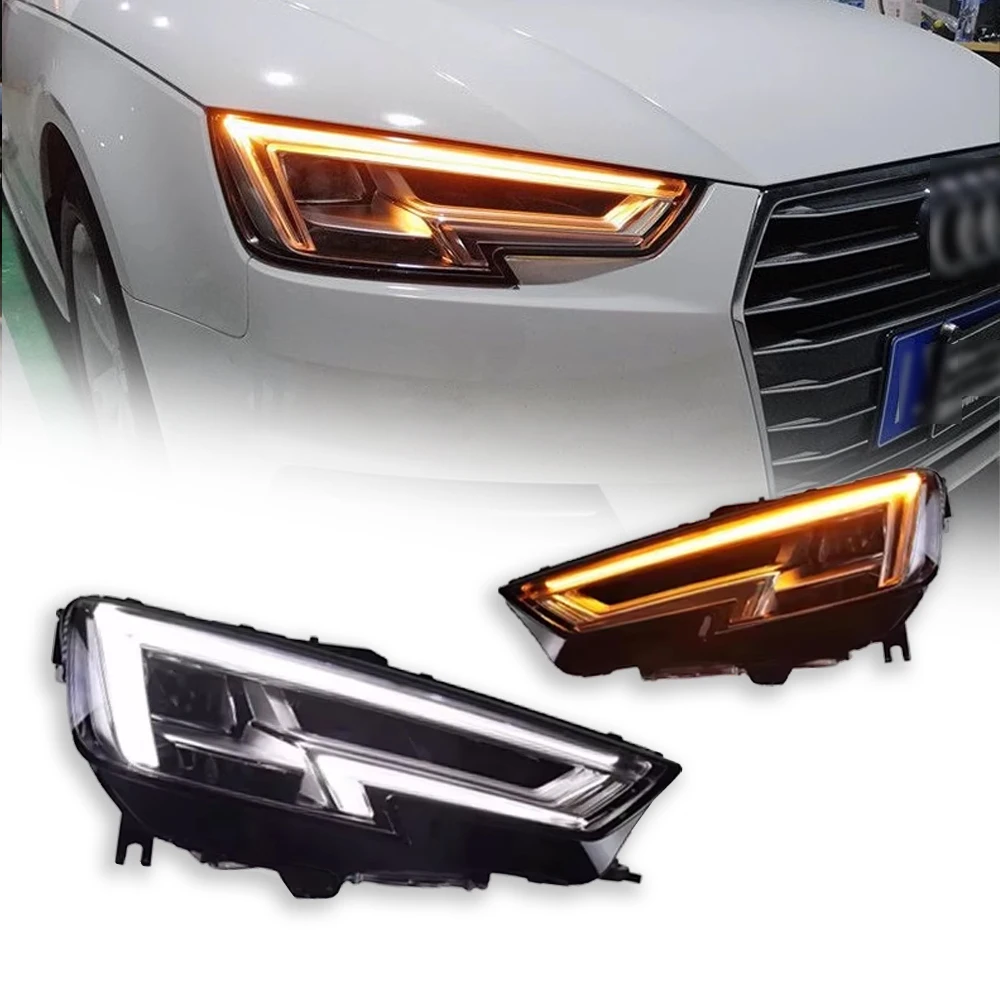 New-LED-Headlight-Upgrade-Modified-Full-Head-Lamp-For-Audi-A4L-2017 ...