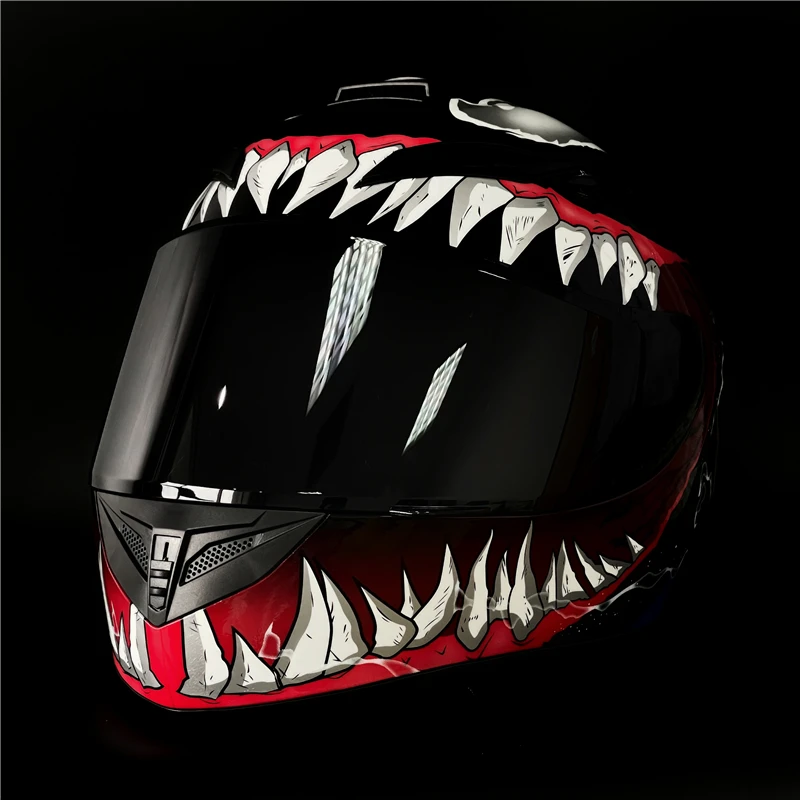Motorrad Full Face Helm Schnelle Straße Helm Unisex Erwachsene Cool ...