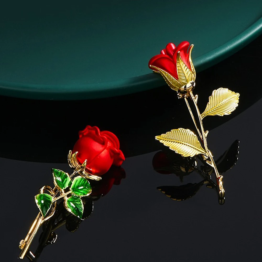 Beautiful-Rose-Flower-Brooches-Collection-For-Women-Lady-Elegant-Flower ...