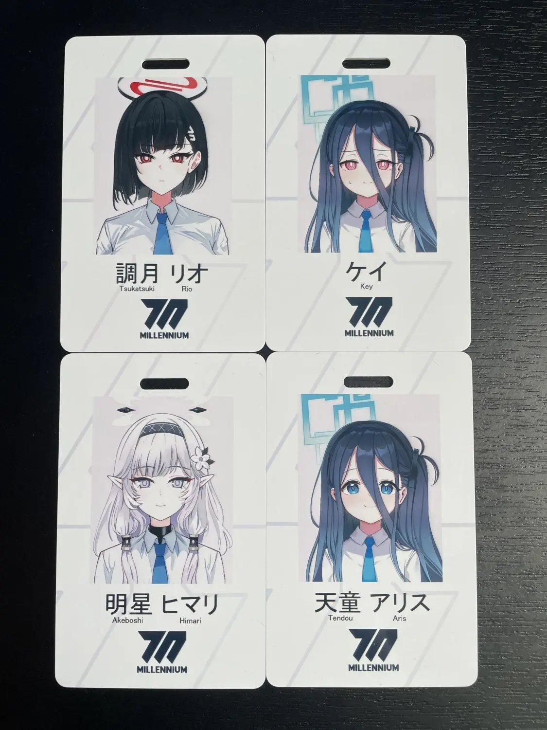 6PCS-Blue-Archive-Anime-Card-Student-ID-Tenndou-Arisu-Ushio-Noa-College ...