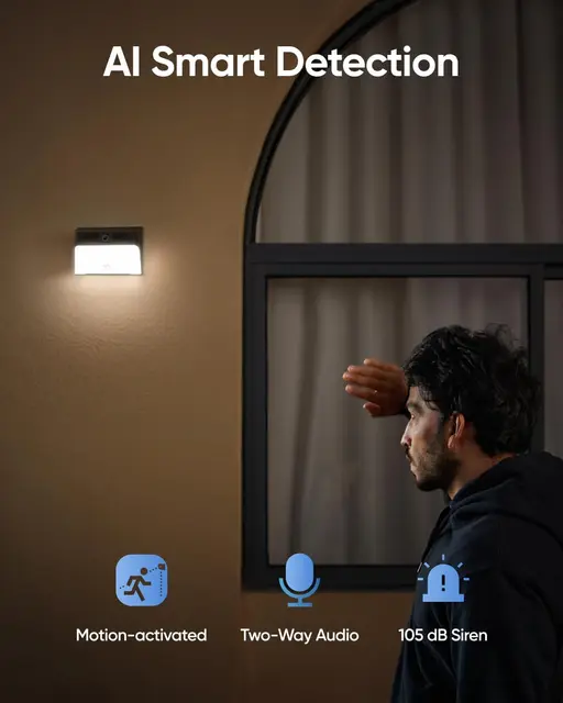 eufy Security Solar Wall Light Cam S120 Solar Security Camera Wireless ...