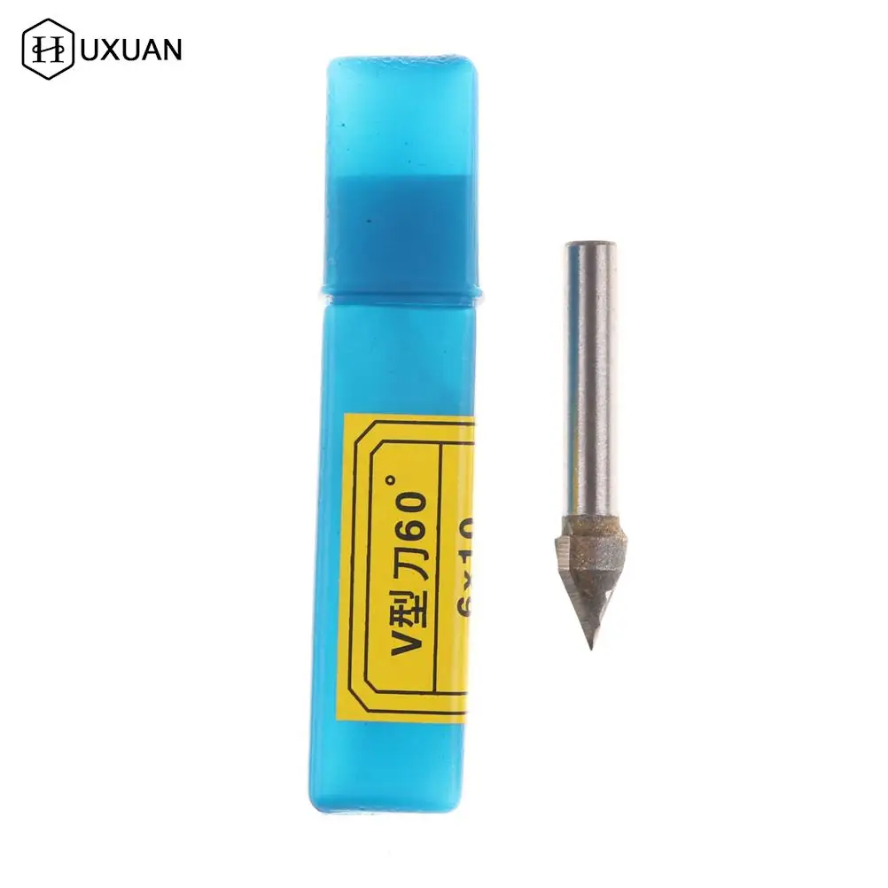 Tungsten Steel 60 Degree V Groove Bit Cnc Router Shank Engraving Wood ...