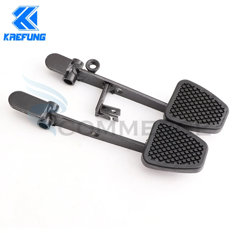 Non-slip Foot Rest Throttle & Brake Pedal Fit For Fuel ATV Go Kart UTV ...