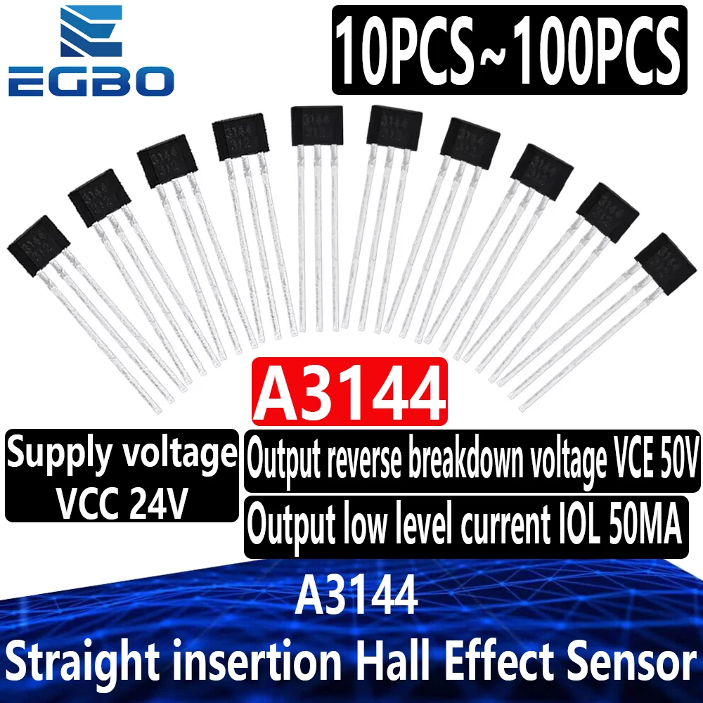 10PCS-100PCS-A3144-OH3144-Y3144-Hall-Effect-Sensor-Brushless-Electric ...