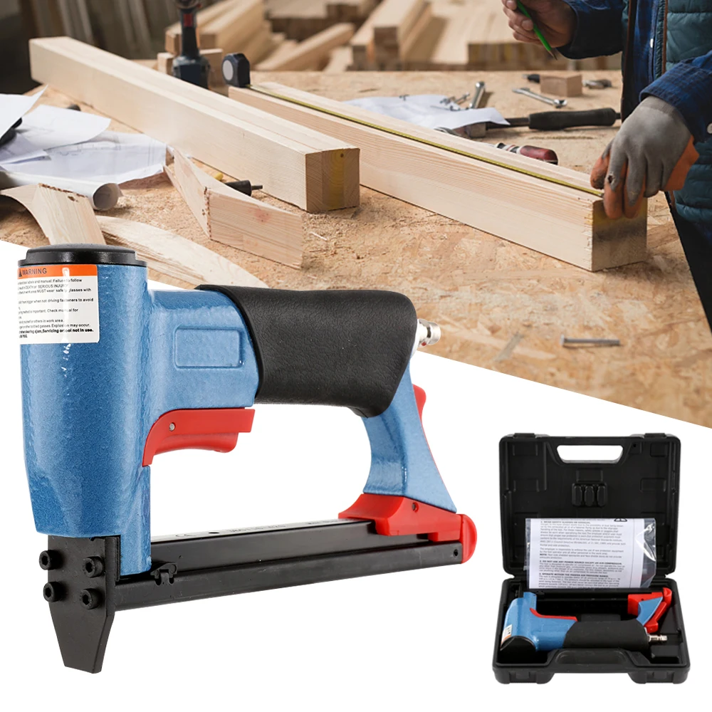 U-type-Pneumatic-Air-Stapler-4-16Mm-Nailer-Fine-Stapler-Tool-Furniture ...