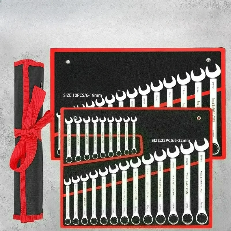 Professional Socket Wrench Set with Open-End Wrenches - Complete ...