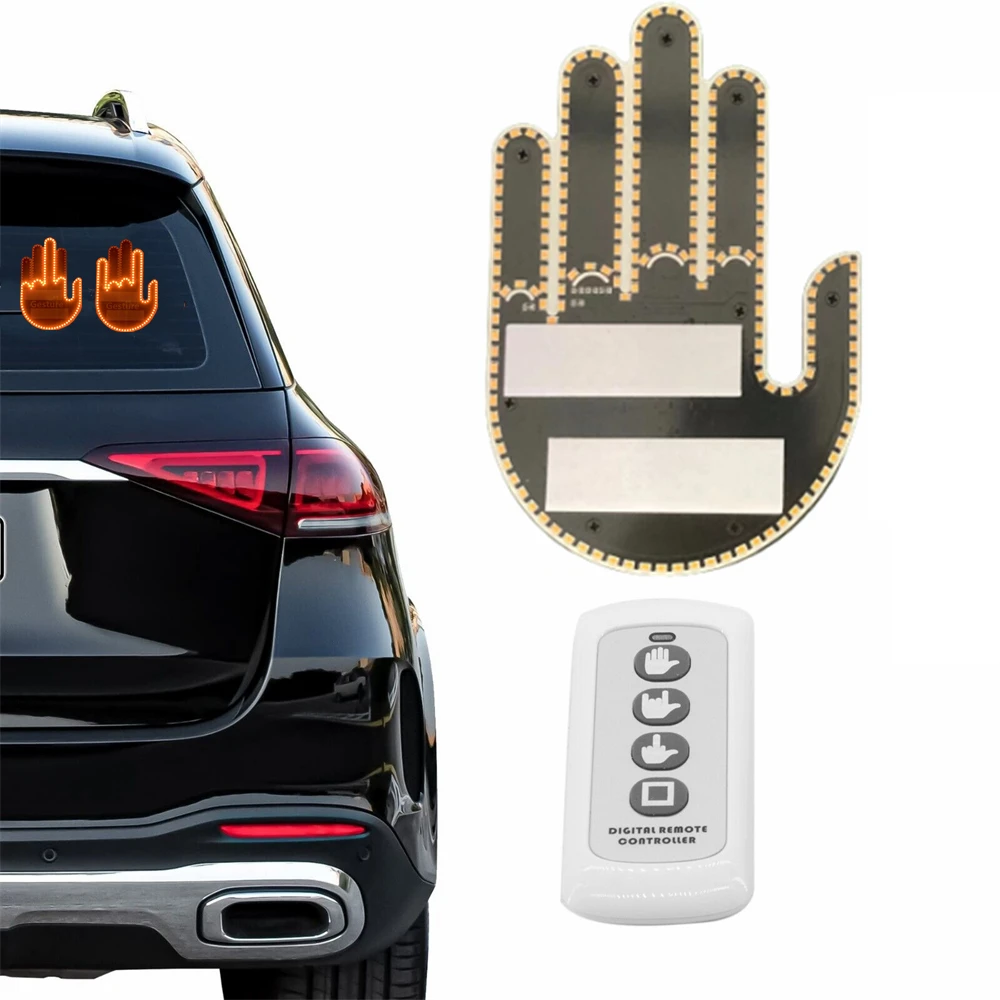 Middle-Finger-Car-Light-LED-Car-Hand-LED-Car-Finger-Up-Give-The-Love ...
