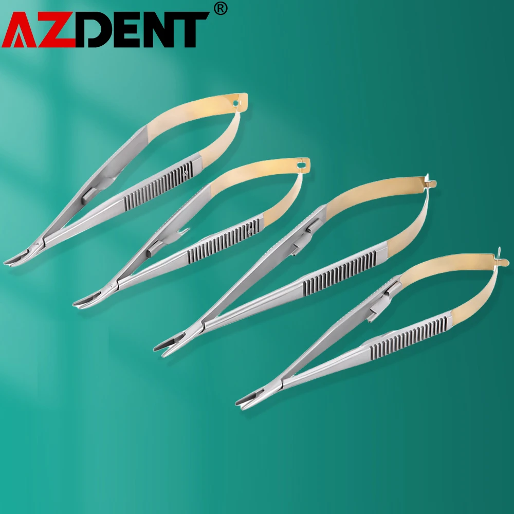 Azdent-Straight-Curved-Castroviejo-Needle-Holders-with-Lock-14cm-16cm ...