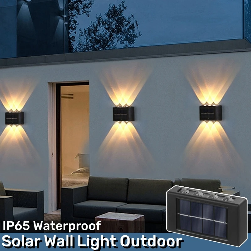 Solar-Wall-Light-Outdoor-Waterproof-LED-Solar-Lamp-Up-And-Down-Luminous ...