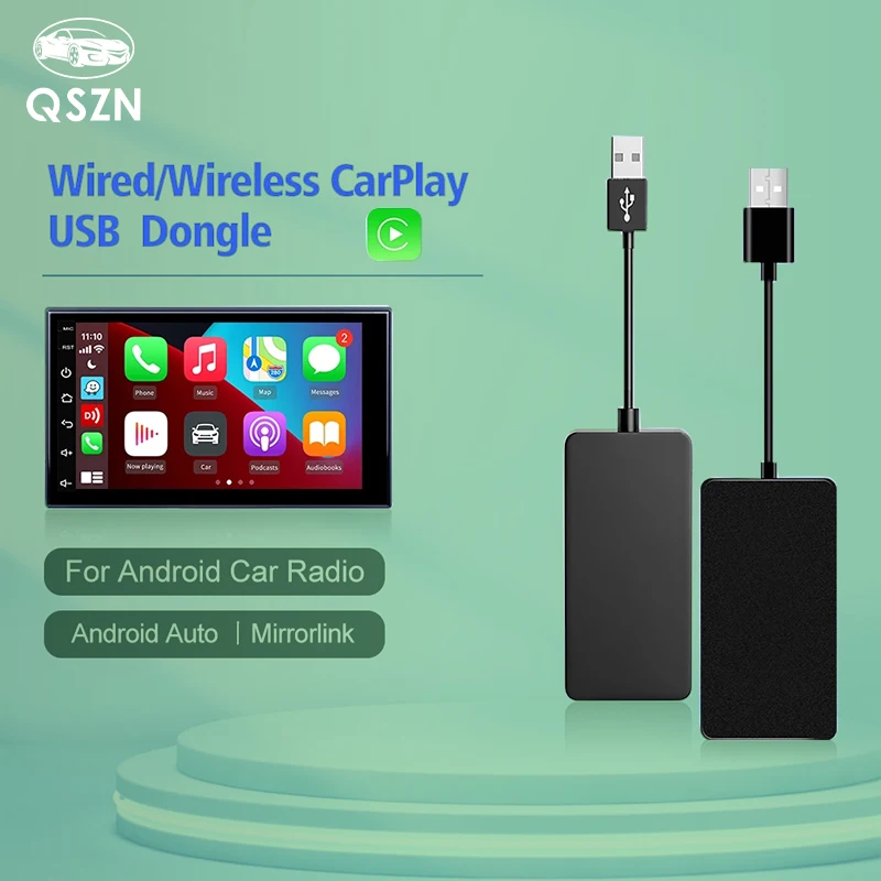 QSZN-Apple-Wireless-CarPlay-Activator-Android-Auto-Wired-USB-Dongle-for ...