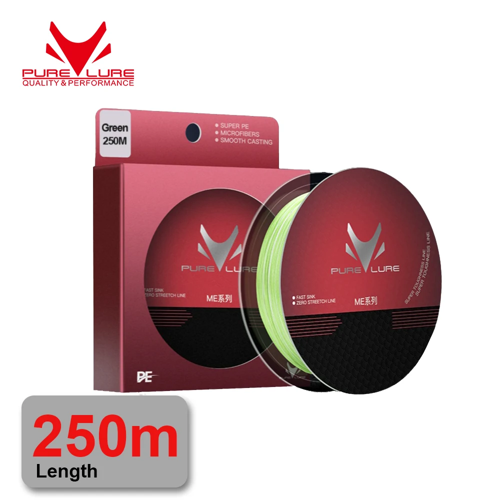 PURELURE-Braid-Fishing-Line-120m-150m-250m-1000m-Multifilament-PE-line-8-Strands-Japan-High ...