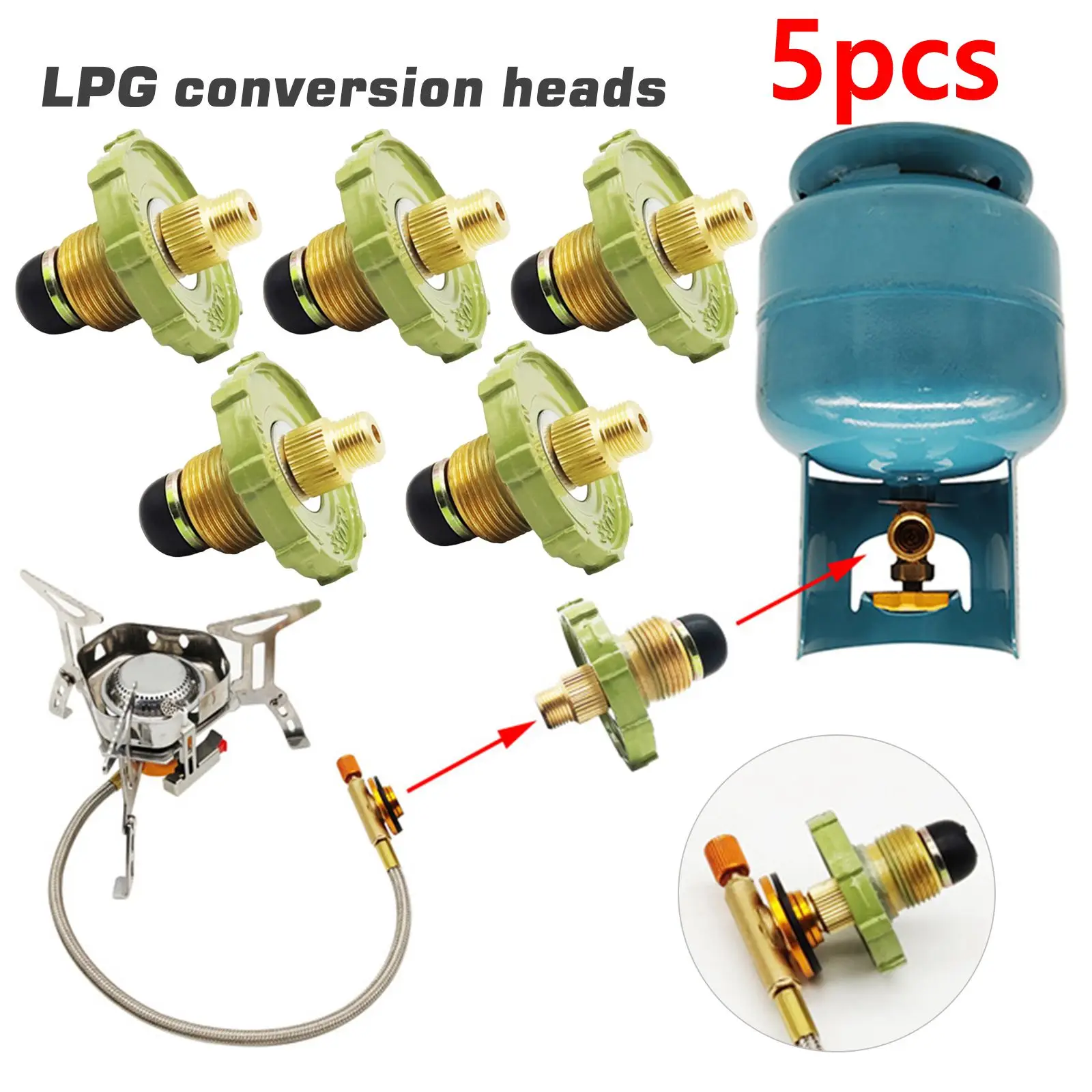 5-1x-LPG-Tank-Converter-Head-Adapter-Outdoor-Camping-Liquefied-Gas ...