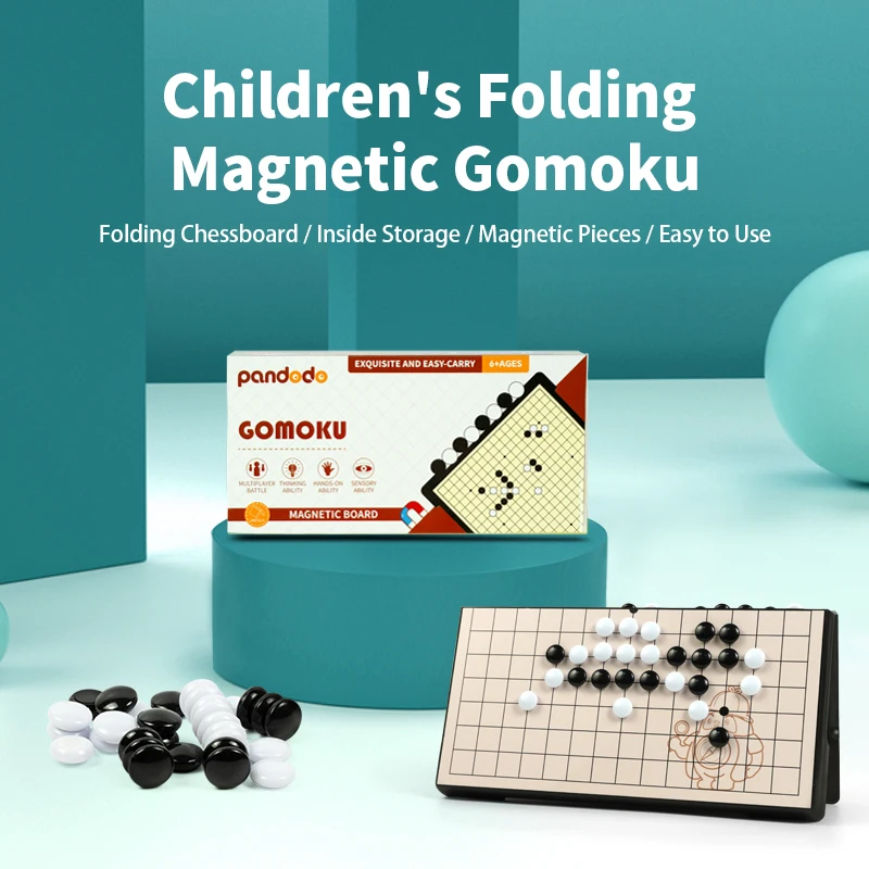 PANDODO-Gomoku-Juego-de-mesa-familiar-para-ni-os-tablero-plegable-port ...