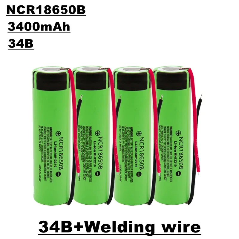 Ncr18650b-lithium-ion-rechargeable-battery-34B-with-welding-wire-3-7V ...