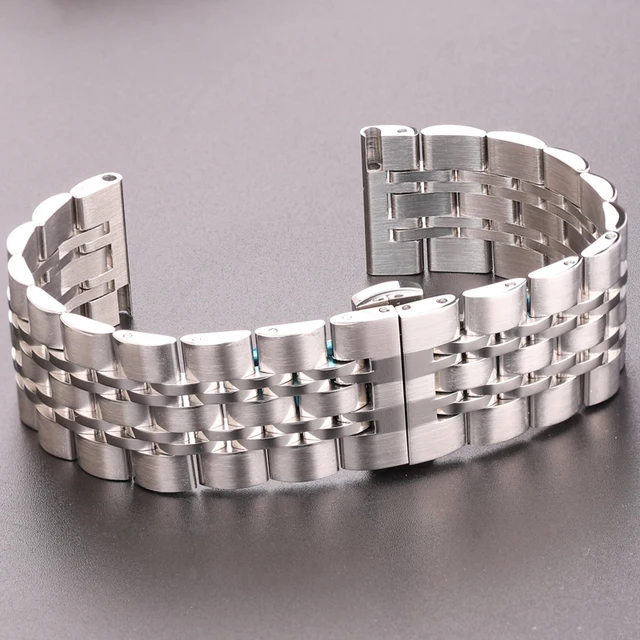 Stainless Steel Watch Bracelet Strap Women Men 20mm 22mm Watchband ...