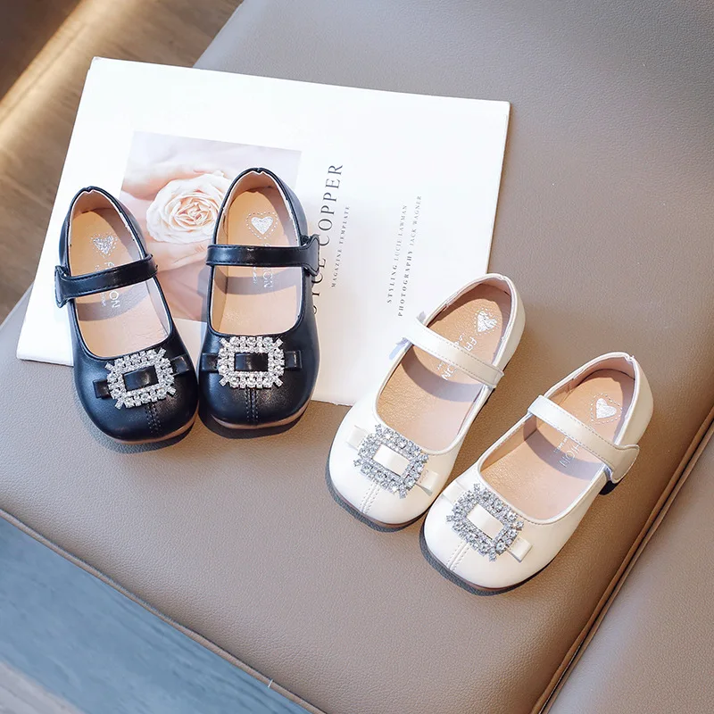 Zapatos-de-princesa-Mary-Jane-para-ni-a-calzado-plano-de-piel-sint-tica ...