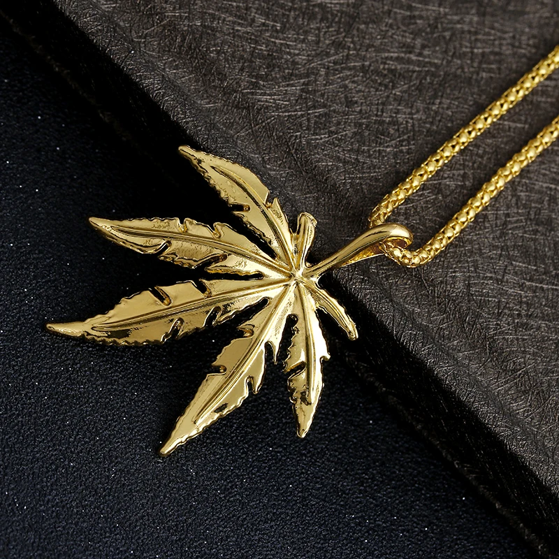 Weed-Herb-Charm-Necklace-for-Women-Men-Maple-Leaf-Necklace-Suspension ...
