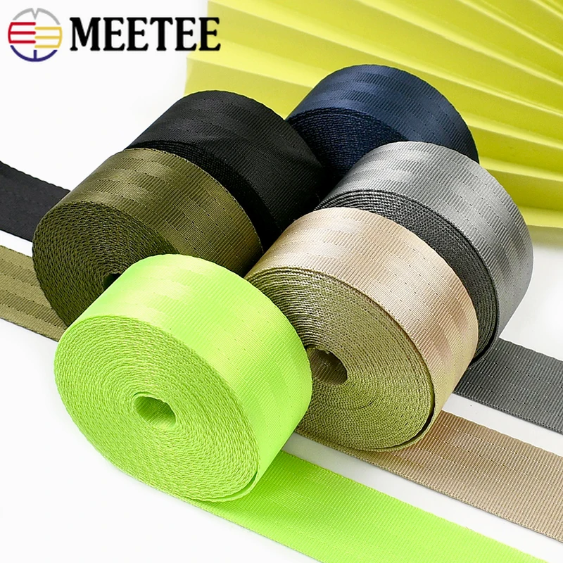 5-20Yards 25/38mm Colored Webbing Straps Nylon Ribbon Band Shoulder Bag ...