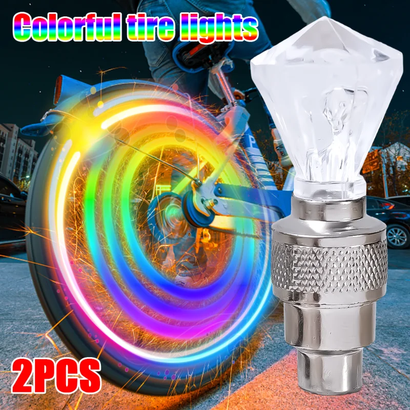 2pcs-Bike-Lights-Colorful-LED-Gas-Nozzle-Lights-Night-Riding-Lamps ...