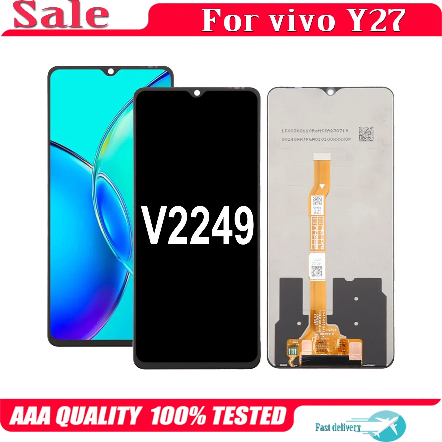 For-Vivo-Y27-4G-5G-V2249-V2302-LCD-Display-Touch-Screen-Digitizer ...