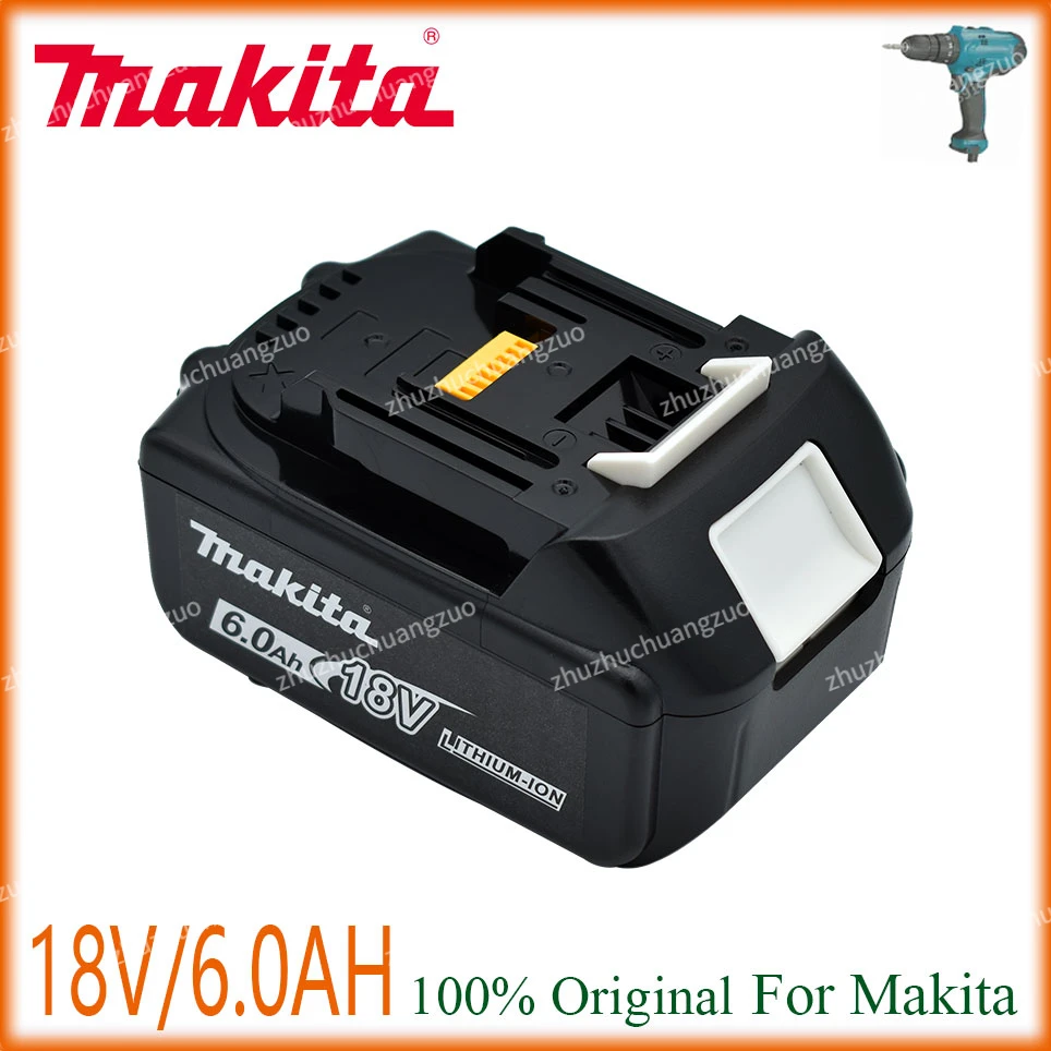 Makita-Original-18V-Makita-6-0Ah-5-0Ah-Li-Ion-Rechargeable-Battery-18v-drill-Replacement ...