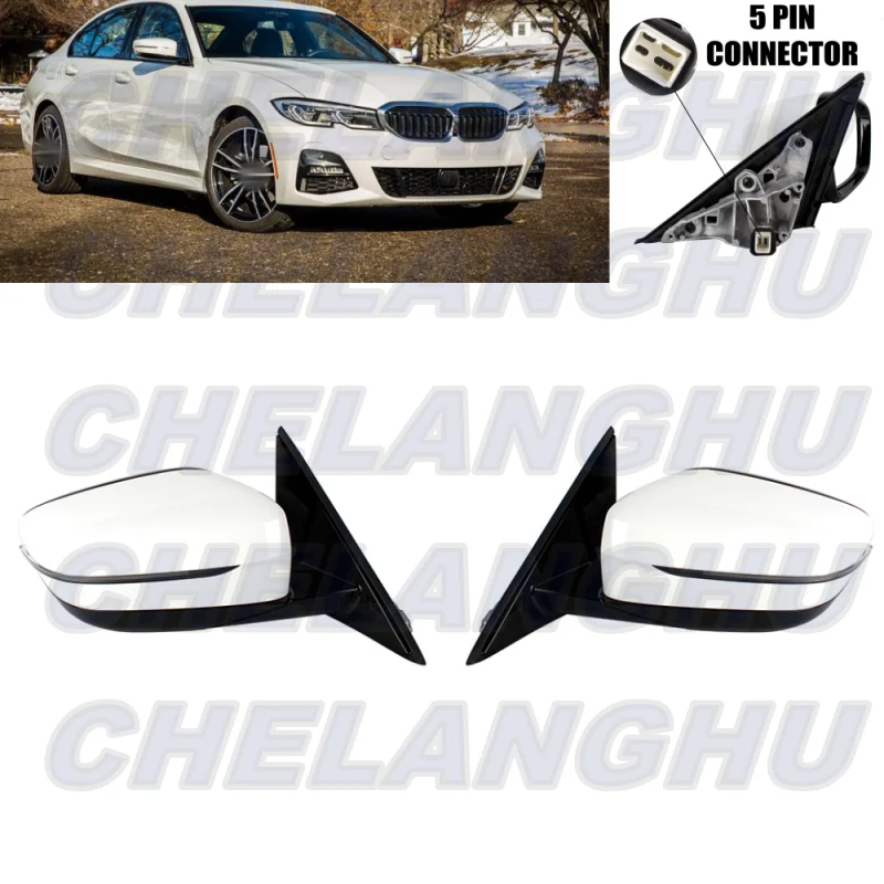 1-Pair-Mirror-Assembly-For-BMW-G20-G28-330i-M340i-xDrive-2019-2020-2021 ...