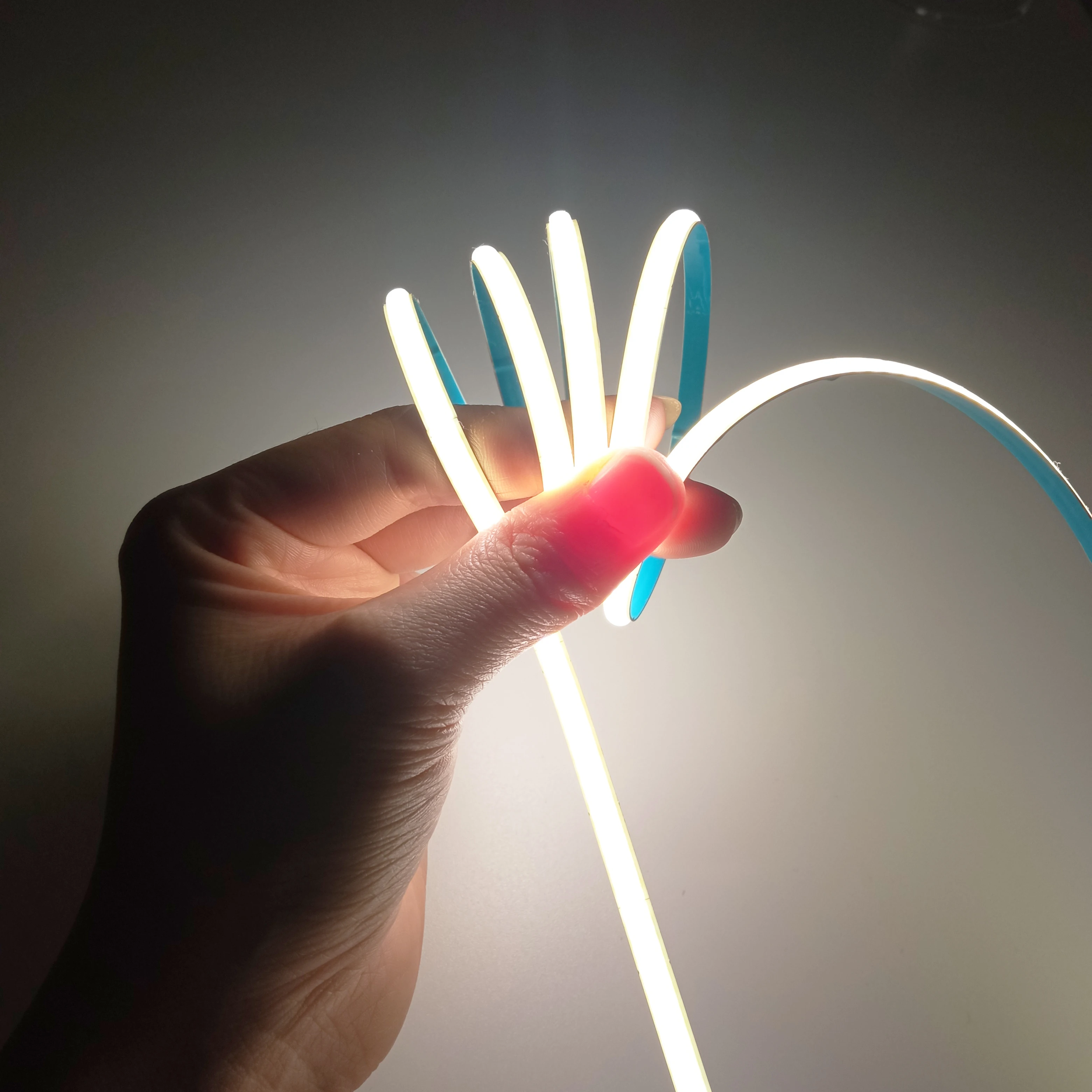 Dc5v 12v Super Thin 5mm Cob Led Strip 320leds High Density Flexible Led ...