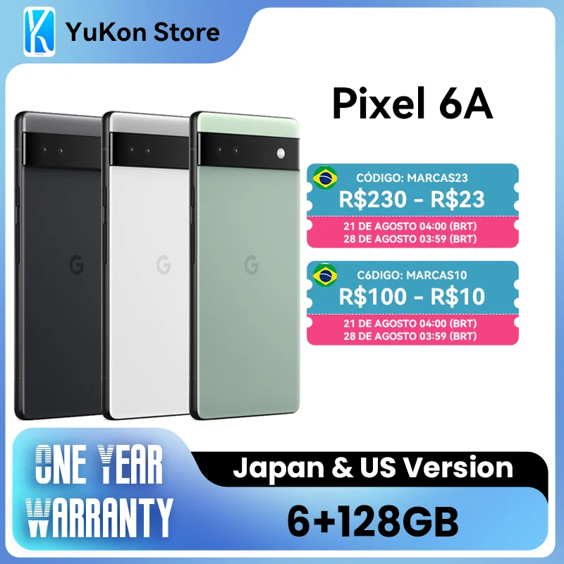 Google-Pixel-6A-5G-Android-12-Smartphones-6-128GB-6-1-NFC-Celulares ...