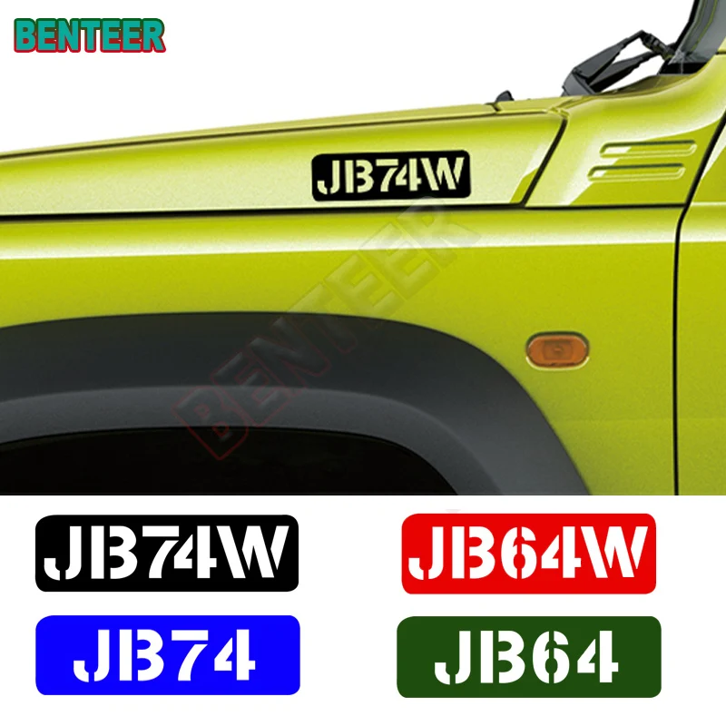 2-pcs-Car-Hood-Bonnet-Side-Fender-Window-Trunk-Sticker-JB74W-JB64W-JB74 ...