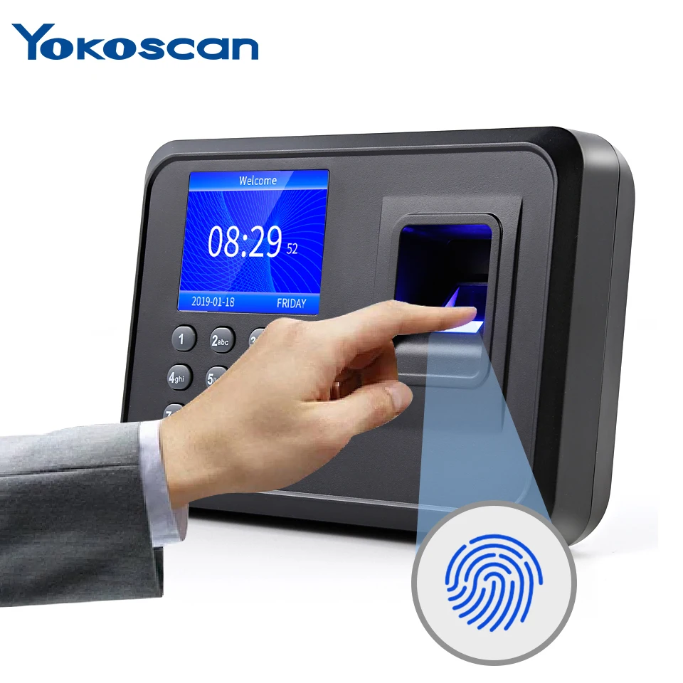 YK-SCAN-Biometric-Fingerprint-Time-Attendance-Clock-Recorder-Employee ...