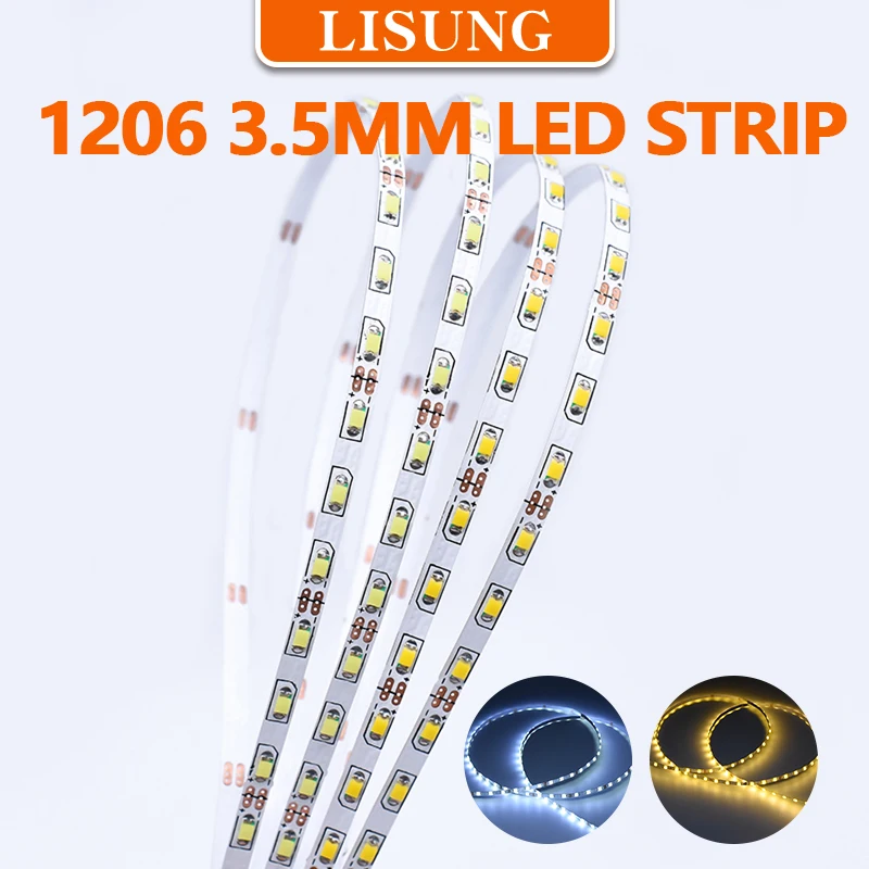 3V-3-5mm-1206-Highlight-LED-Thin-Light-Strip-Low-Voltage-Flexible-Ultra ...