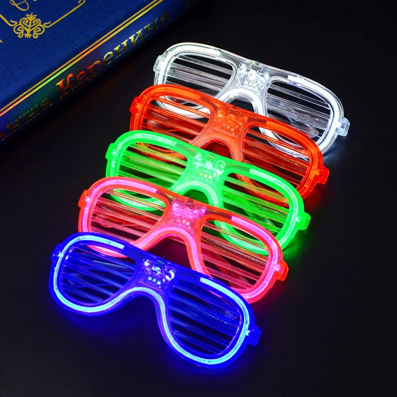 Gafas Led de neón para fiesta, lentes intermitentes con luz luminosa ...
