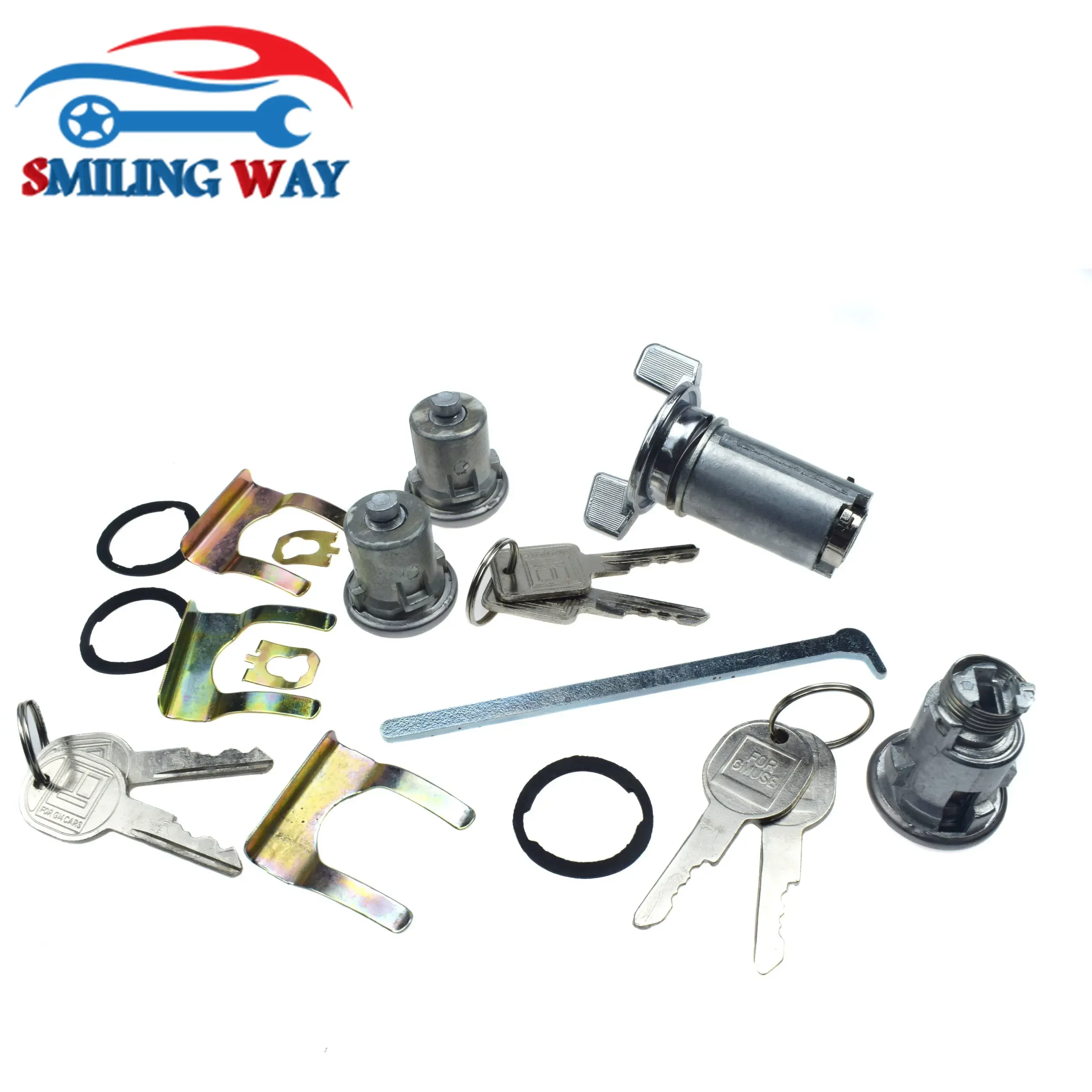 Ignition-Door-Trunk-Lock-Cylinder-Keys-Kit-For-Chevrolet-Camaro-Caprice ...