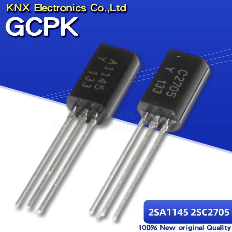 40PCS 20pair A1145 2SA1145 & C2705 2SC2705 TO-92 new and original ...