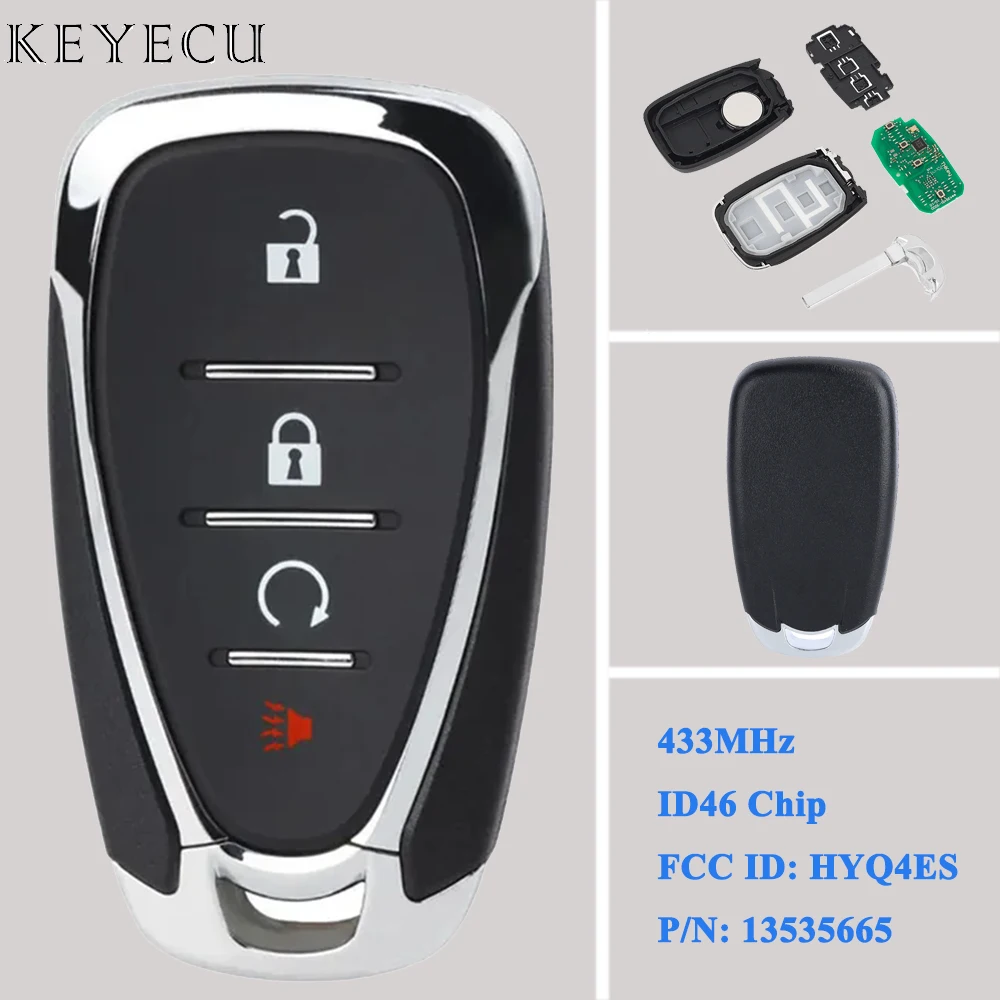 Keyecu-For-Chevrolet-Bolt-EV-EUV-2022-2023-Smart-Remote-Car-Key-Fob ...