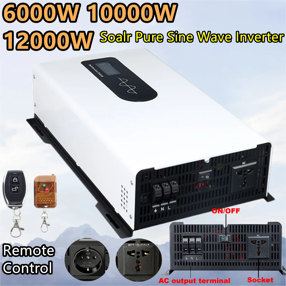Pure-Sine-Wave-Inverter-12v-220v-5000W-8000W-10KW-Power-12V-24V-48V-60V ...
