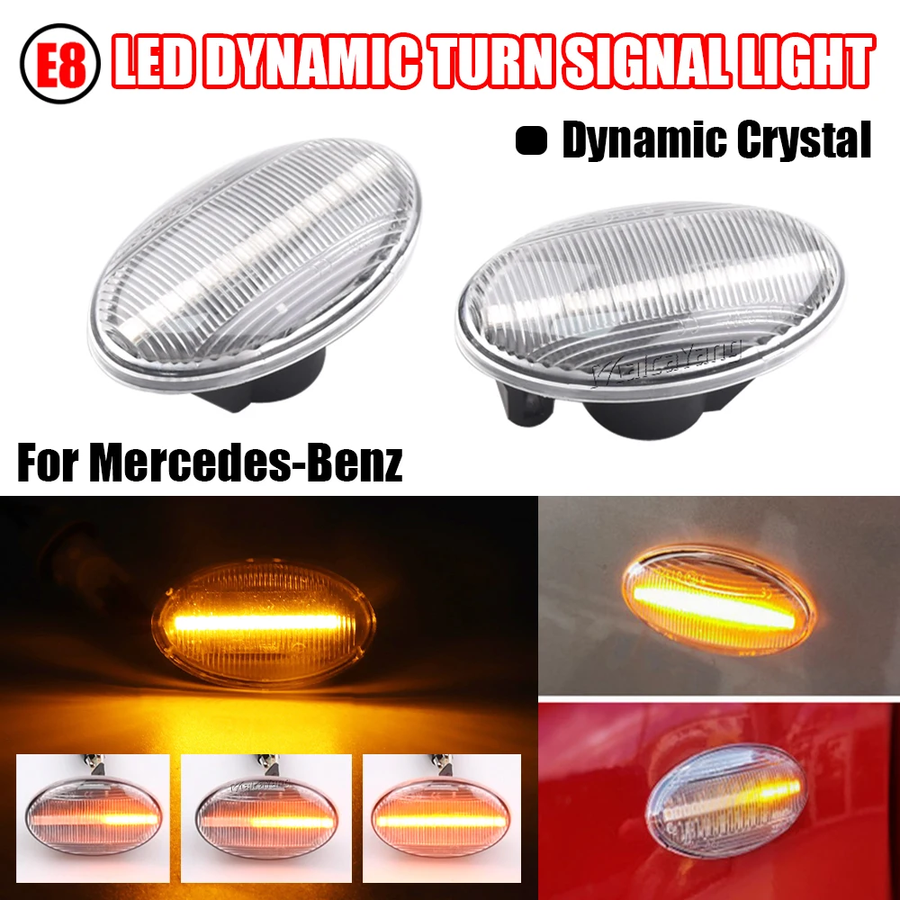 2x Dynamic LED Turn Signal Lights Side Marker Car Accessories for ...