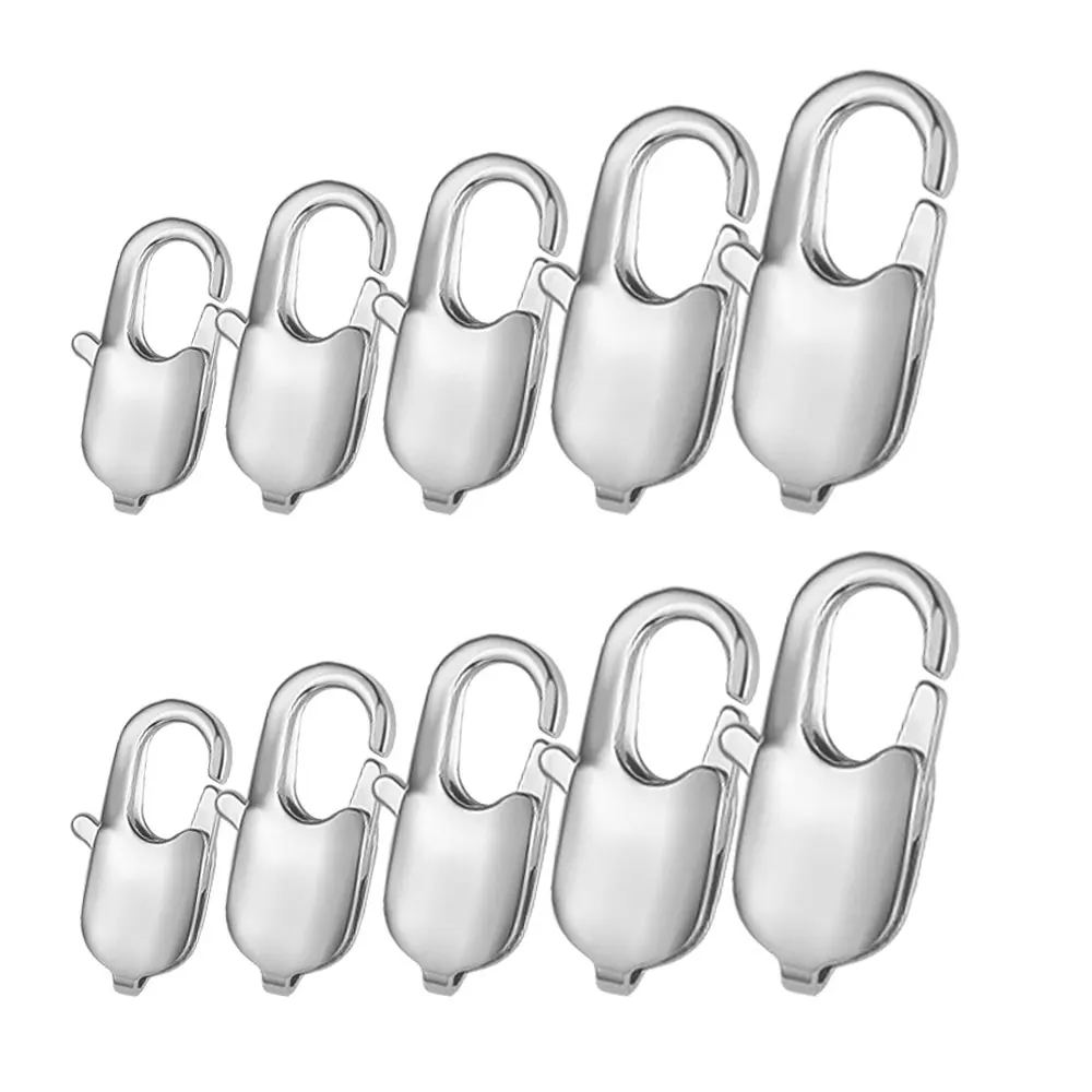 5pcs-lot-Mirror-Polished-316L-Stainless-Steel-Rectangle-Lobster-Clasp ...
