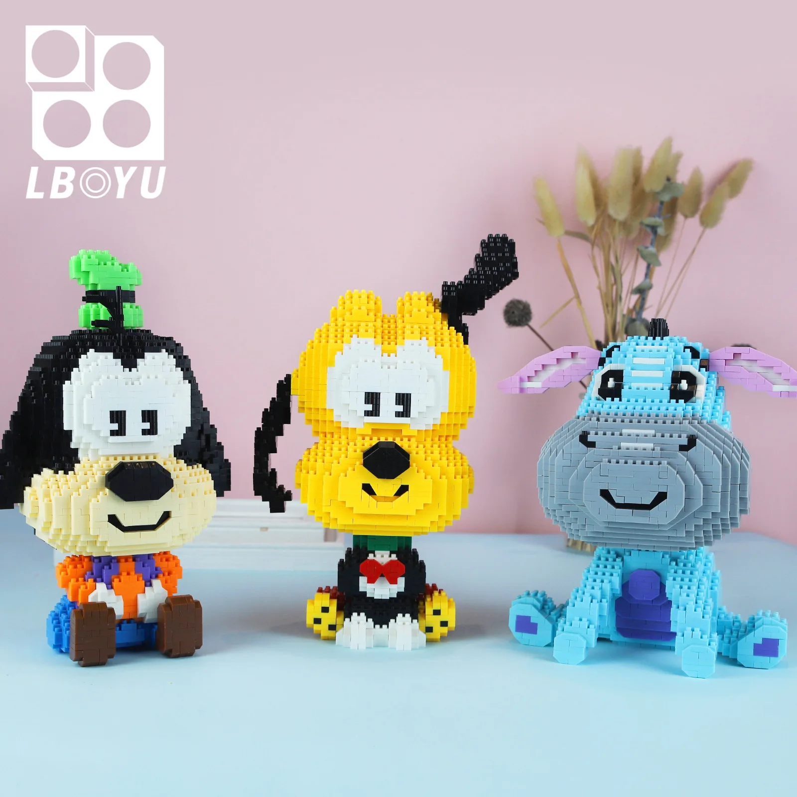 Disney Series Diamond Building Blocks Eeyore Pluto Mickey Mouse Lion ...