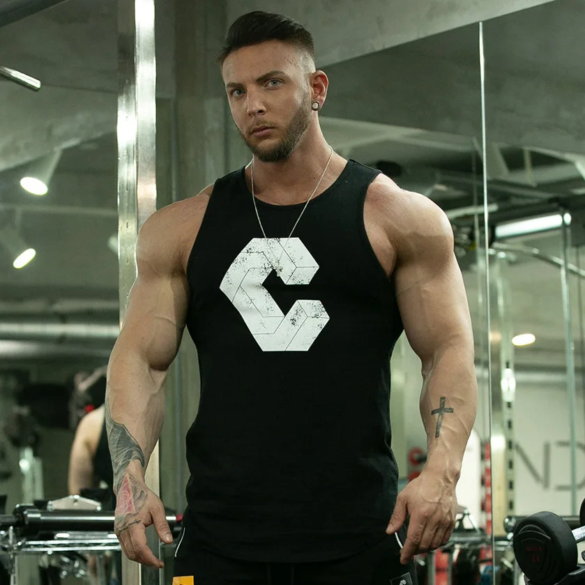 Gym Tank Tops Men | Men Cotton Gym Tanks | Sleeveless Gym Shirt | Men ...