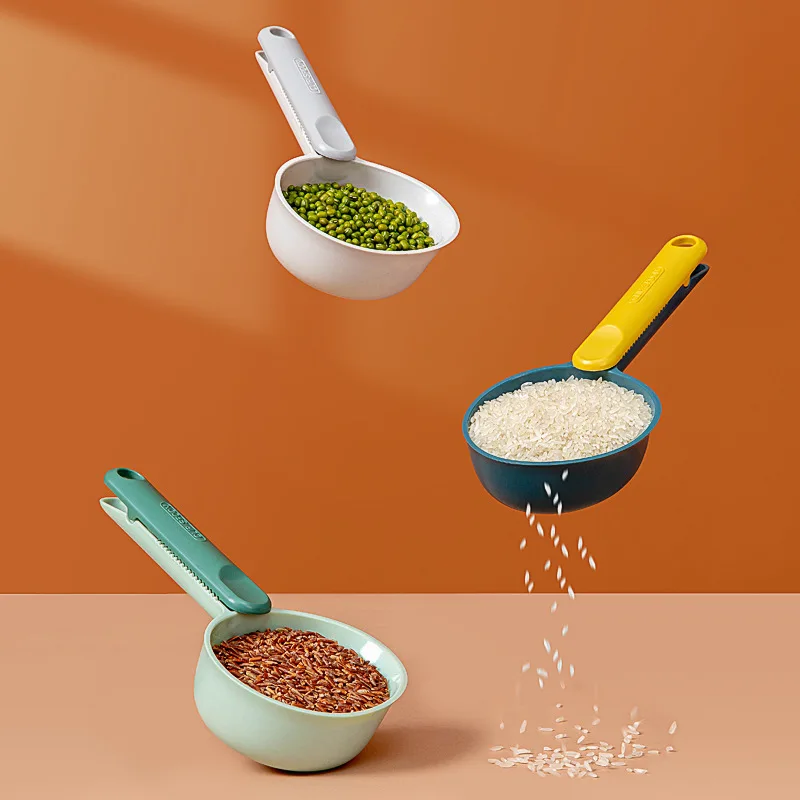Kitchen-household-rice-ladle-multifunctional-flour-cereal-cup-measuring ...