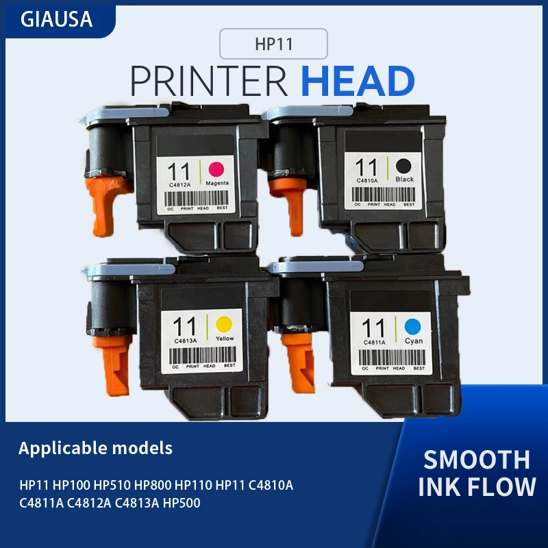 HP11 프린터 헤드 프린트 헤드 프린터 부품, C4810A, C4811A, C4812A, C4813A, HP100, HP510 ...